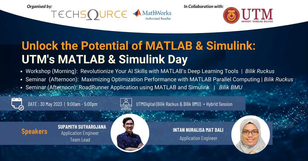 UTM's MATLAB and Simulink Day (Workshop and Seminar)